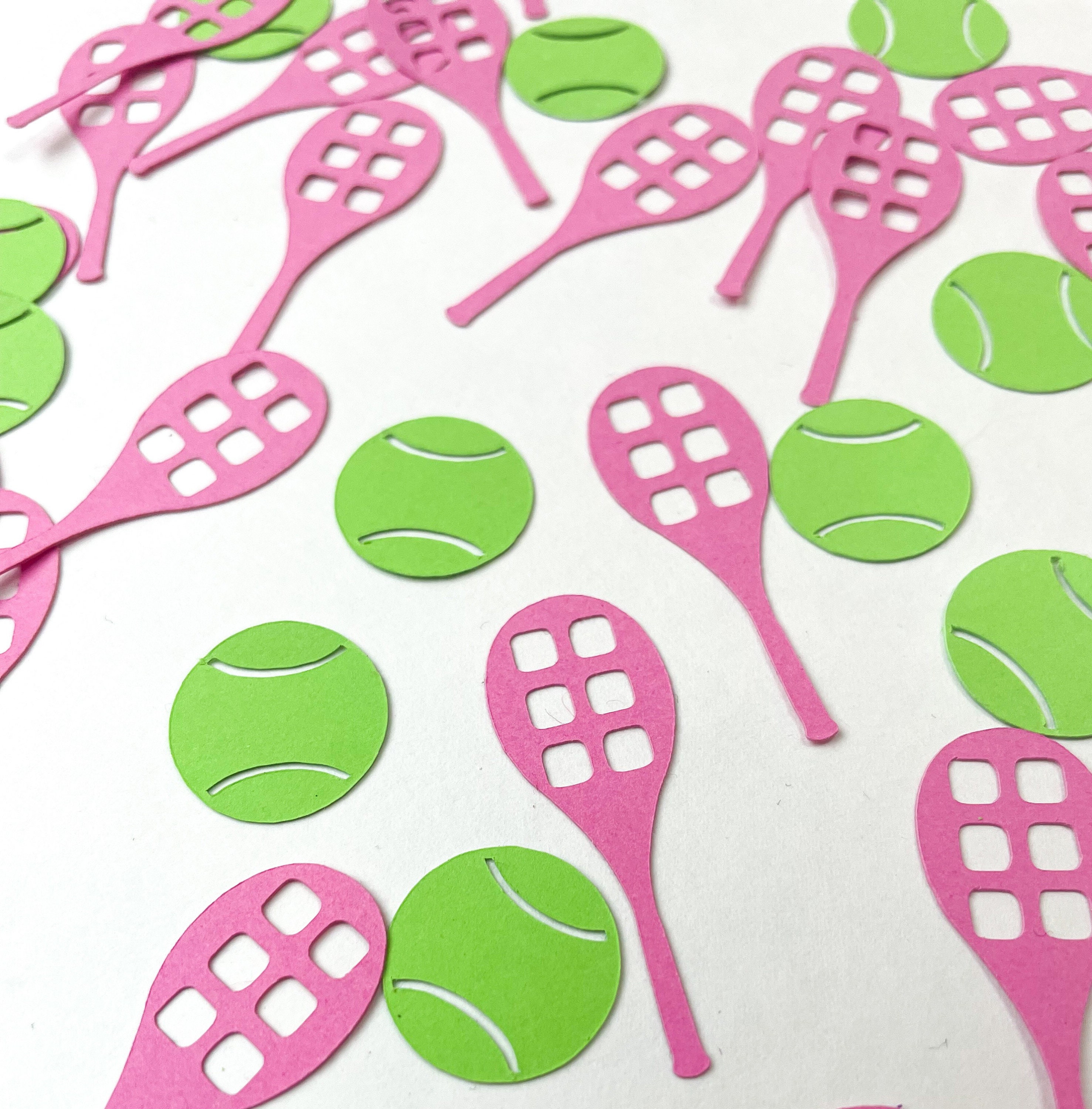Confetti Tennis Racket and Ball 150 Pieces Tennis Theme | Etsy