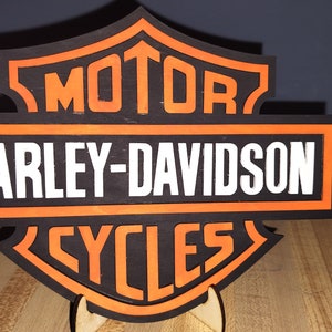 Harley Davidson Sign With Stand - Etsy