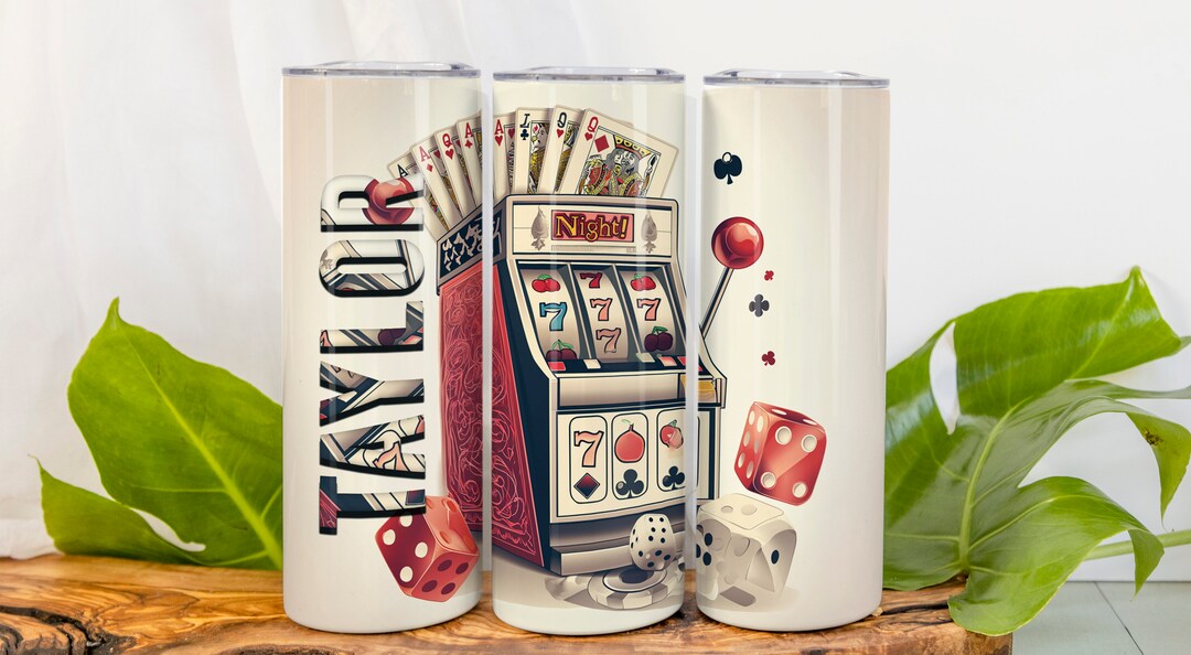 Slot Machine Stainless Steel Tumbler: Casino Lover Gift - Etsy