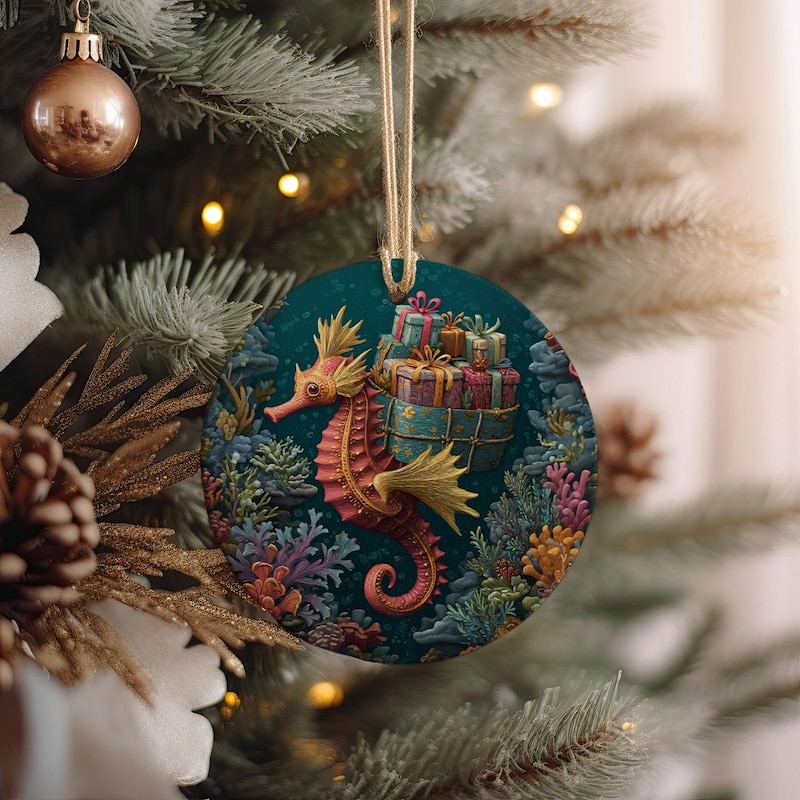 Coral Xmas Decorations - Etsy