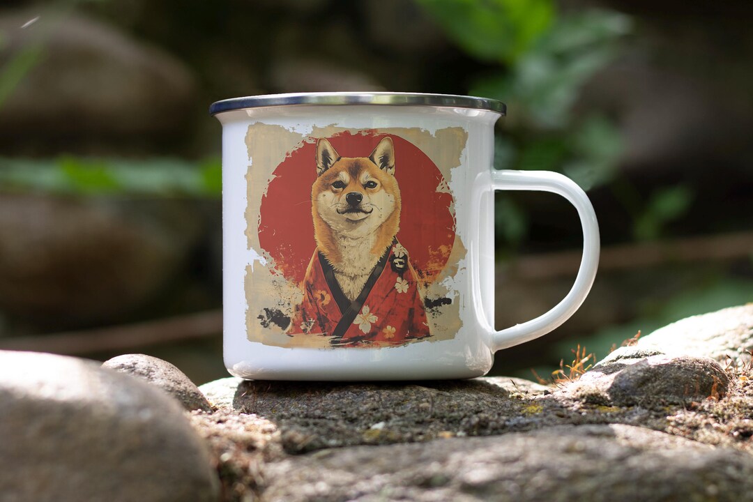 Shiba Inu Meme Enamel Camping Mug: Funny Dog Lover Gift - Etsy