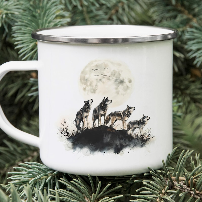 Wolf Coffee Mug - Etsy