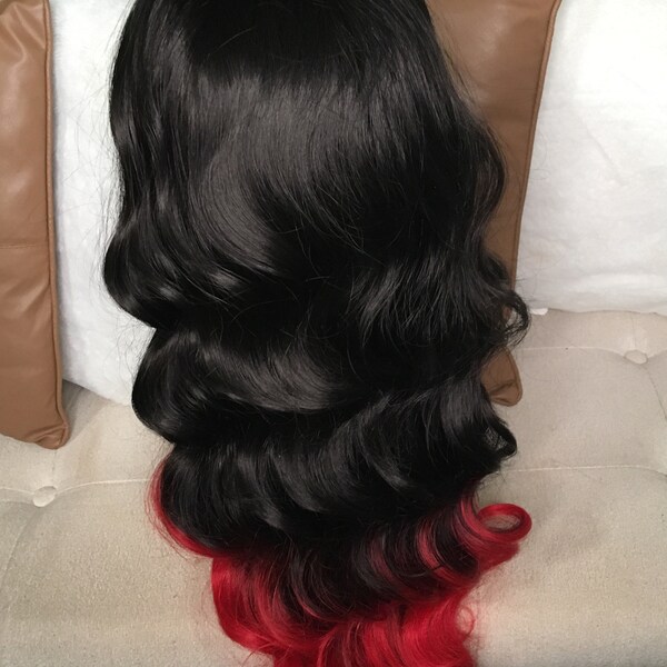 Two Tone Wig - Etsy