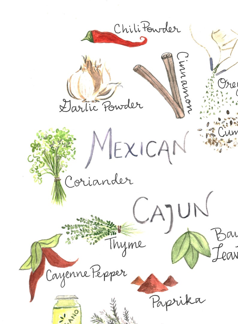 Regional Spice Guide Small - Etsy