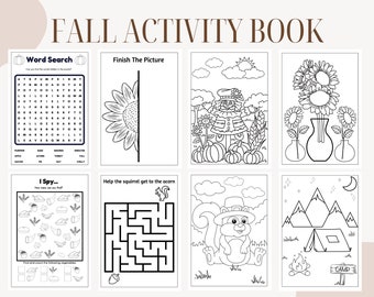 THANKSGIVING BINDER Autumn Busy Book Printable Busy Book - Etsy