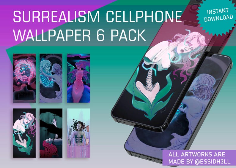 6 Surrealism Cellphone Wallpapers Digital Art . Essidh3ll Digital ...