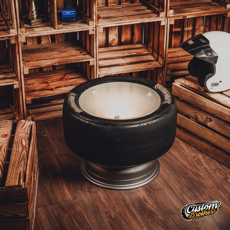 Illuminated Coffee Table With Rims Slick Tires Nascar Drag - Etsy