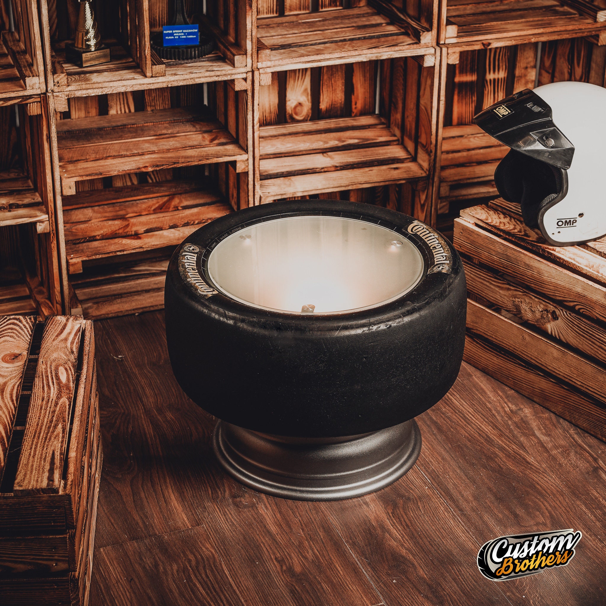 Illuminated Coffee Table With Rims Slick Tires Nascar Drag - Etsy