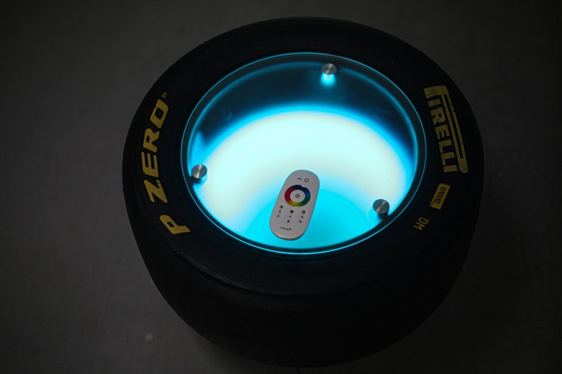 Illuminated Coffee Table With Rims Slick Tires Nascar Drag - Etsy