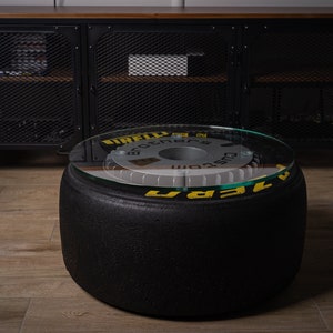 Coffee Table With Rims, Slick Tires, Nascar, Drag Race, Formula 1 ...