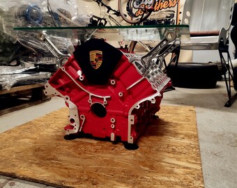 Mercedes 4.0l Bi Turbo 63 GTS AMG V8 Engine Block Coffee Table Block ...