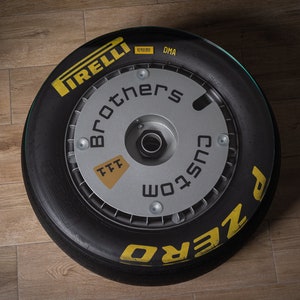 Coffee Table With Rims, Slick Tires, Nascar, Drag Race, Formula 1 ...