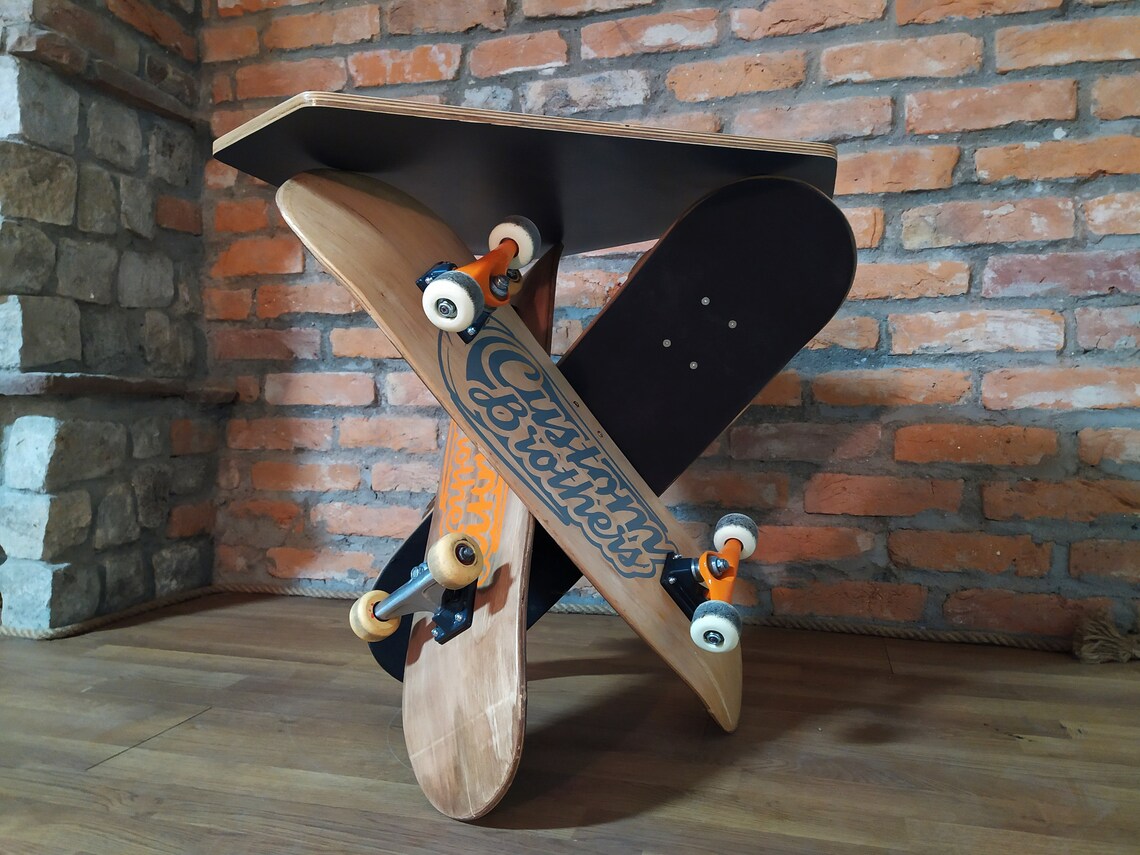 Skateboard Table, Go Skate or Go Home - Etsy
