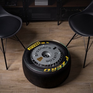Coffee Table With Rims Slick Tires Nascar Drag Race - Etsy