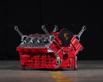 BMW V8 ALPINA Mpower Engine Coffee Table Block Motortisch Tisch ...