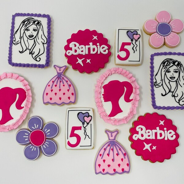 Barbie Custom Cookies - Etsy