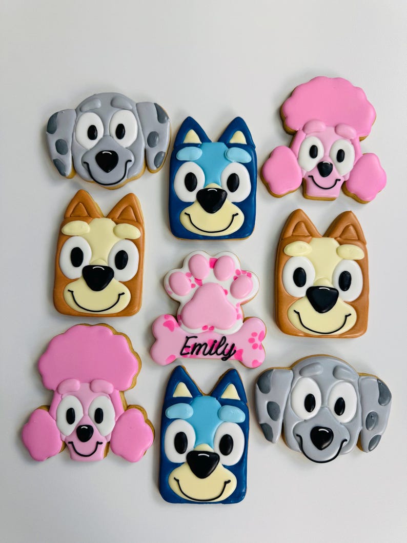 12 Custom Puppy Cartoon Cookies – Party Favors for Kids - Etsy