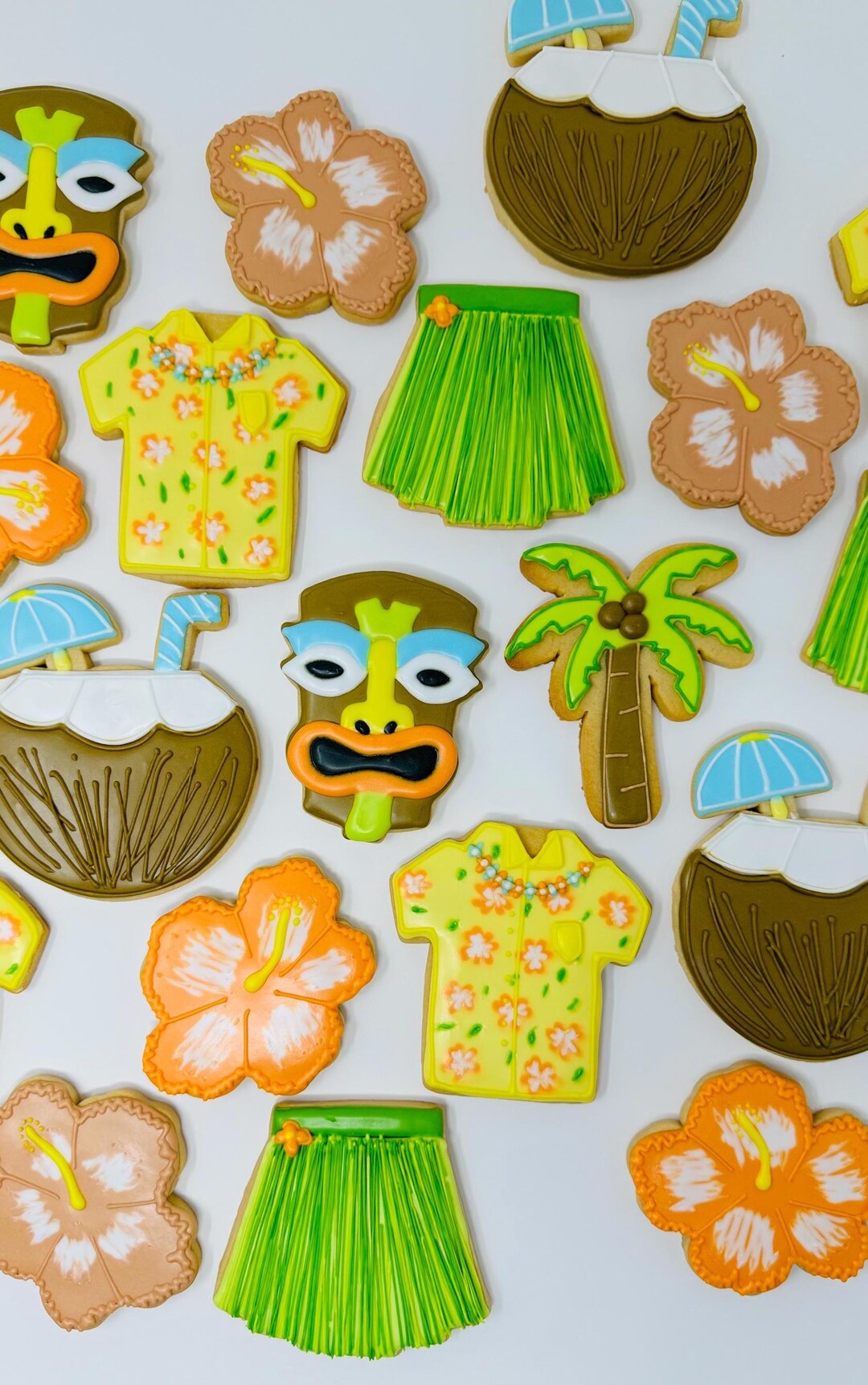 12 Hawaiian Themed Cookies - Etsy