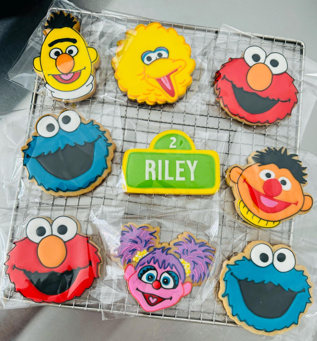 12 Sesame Street Cookies - Etsy