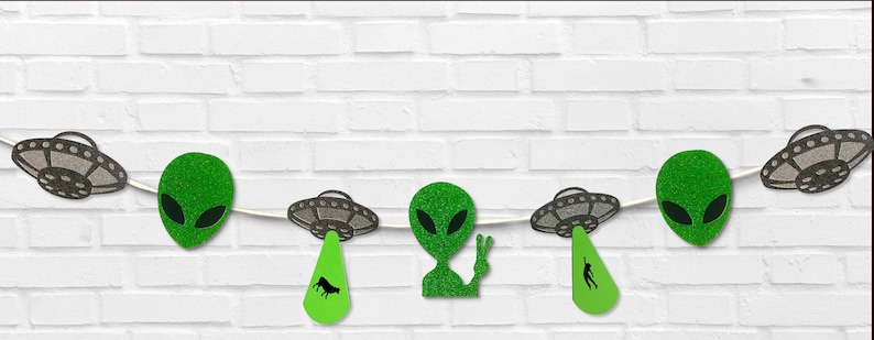 Alien Invasion Party Decor Alien Invasion Cupcake Toppers - Etsy