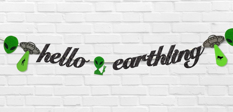 Alien Invasion Party Decor, Alien Invasion Cupcake Toppers (12 ...