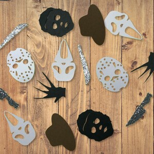 Slasher Movie Birthday Party Decor: Cupcake Toppers, Banner, Confetti ...