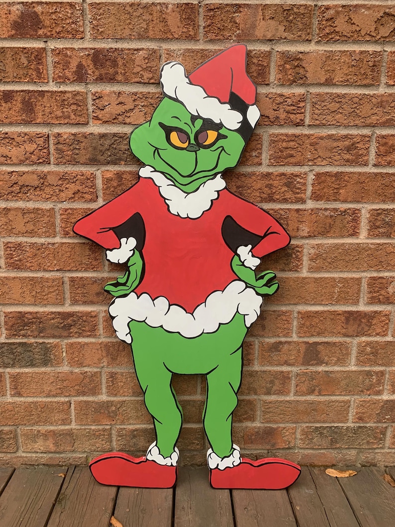 Grinch Yard Art Plan Template: DIY Christmas Decor (PDF Download) - Etsy