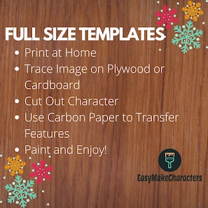 Rudolph Reindeer Woodworking Pattern: DIY Christmas Yard Art (PDF ...