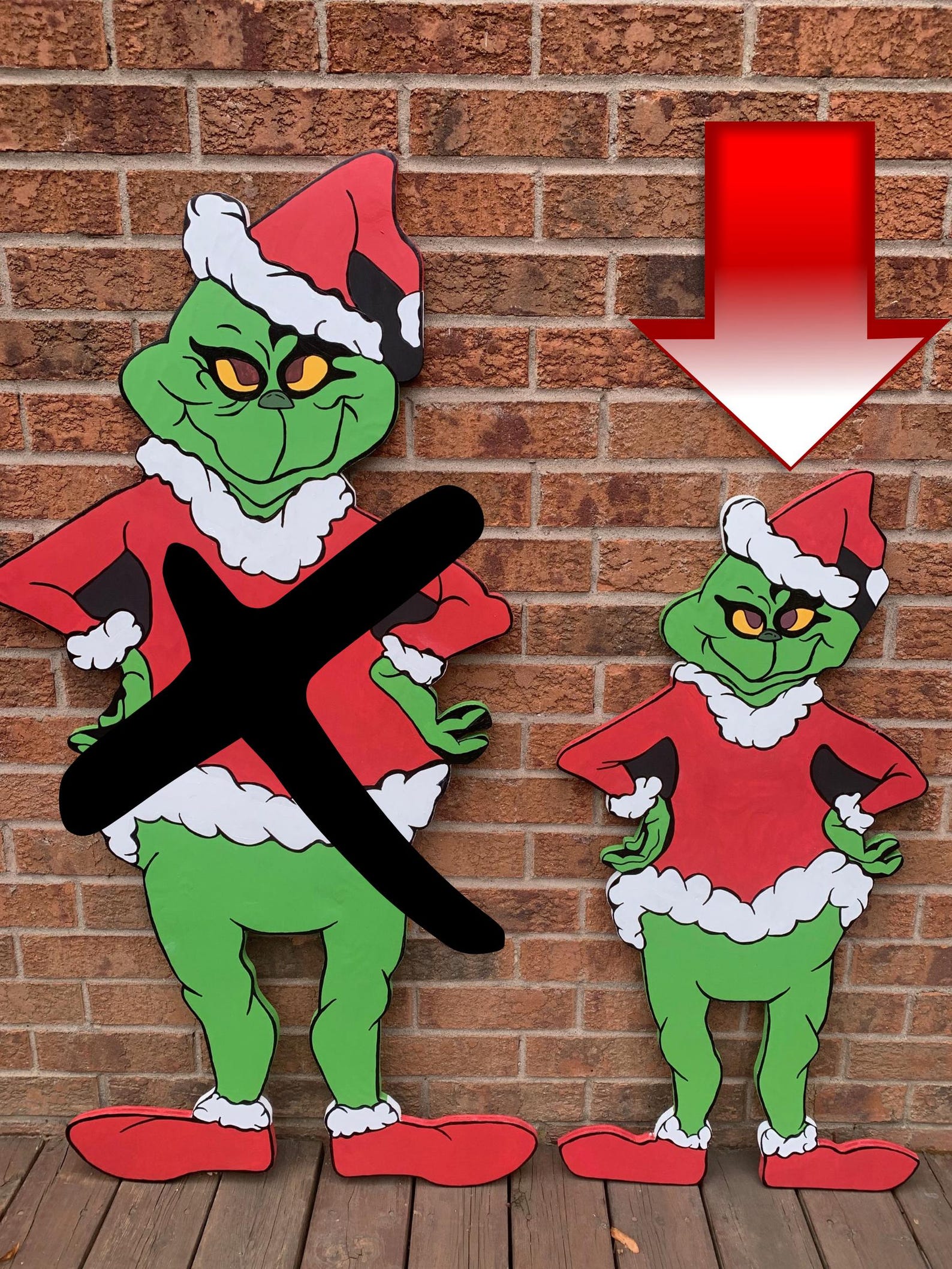 Mini Grinch Woodworking Plan: 3FT DIY Holiday Yard Art (PDF Download ...