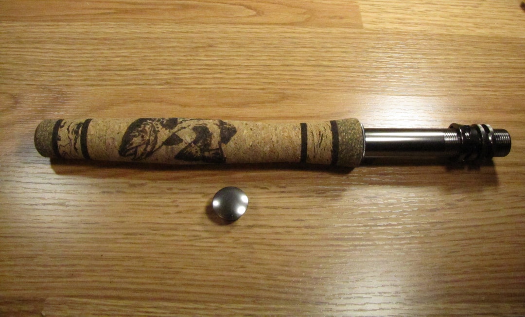 Half Wells Fly Rod Handle With Laser Burned Jumping Trout - Etsy