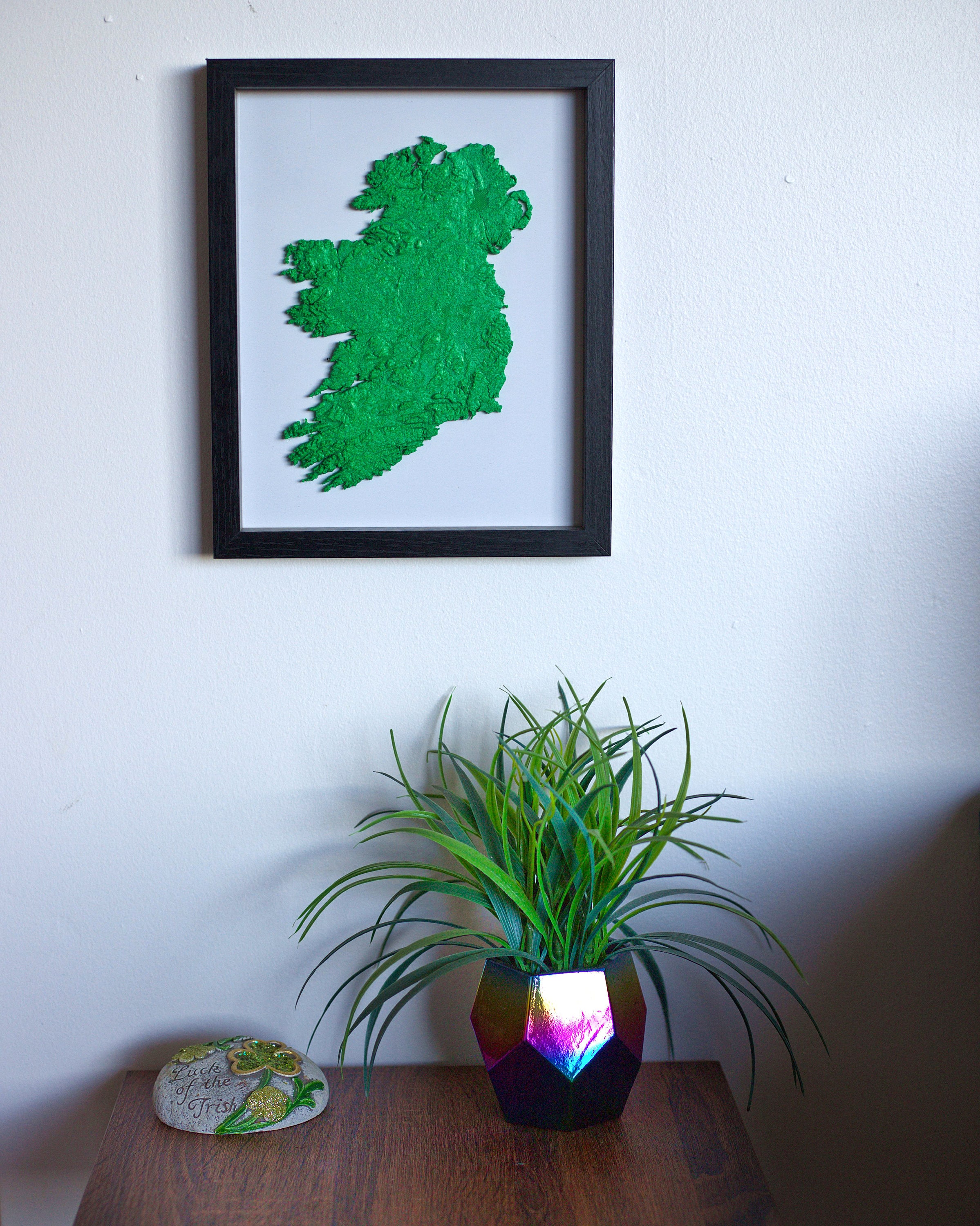 3D Topographical Map of Ireland. Irish Map Print. Irish Geographical ...