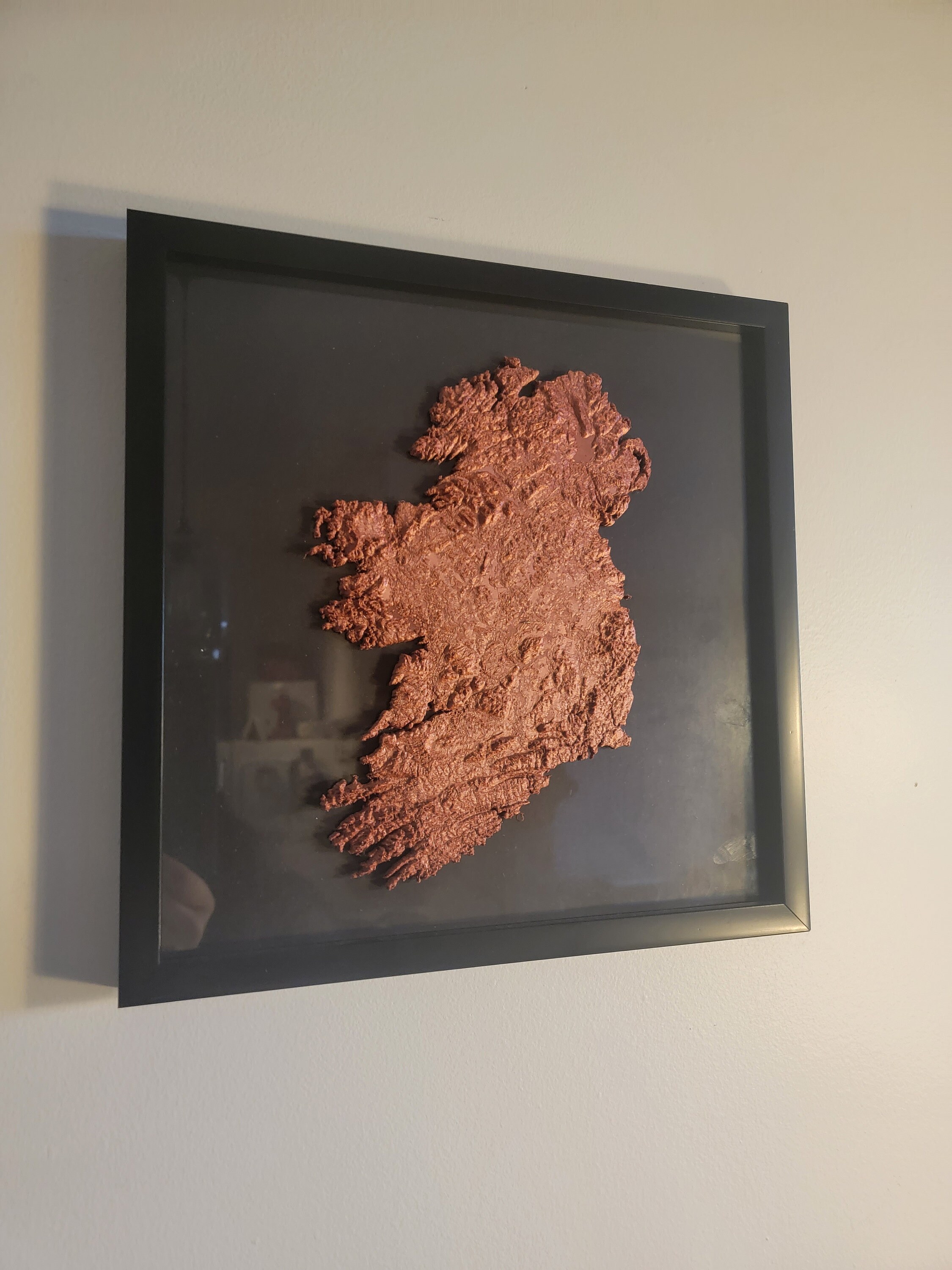 3D Topographical Map of Ireland. Irish Map Print. Irish - Etsy