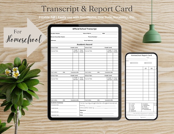 Elementary Report Card Template