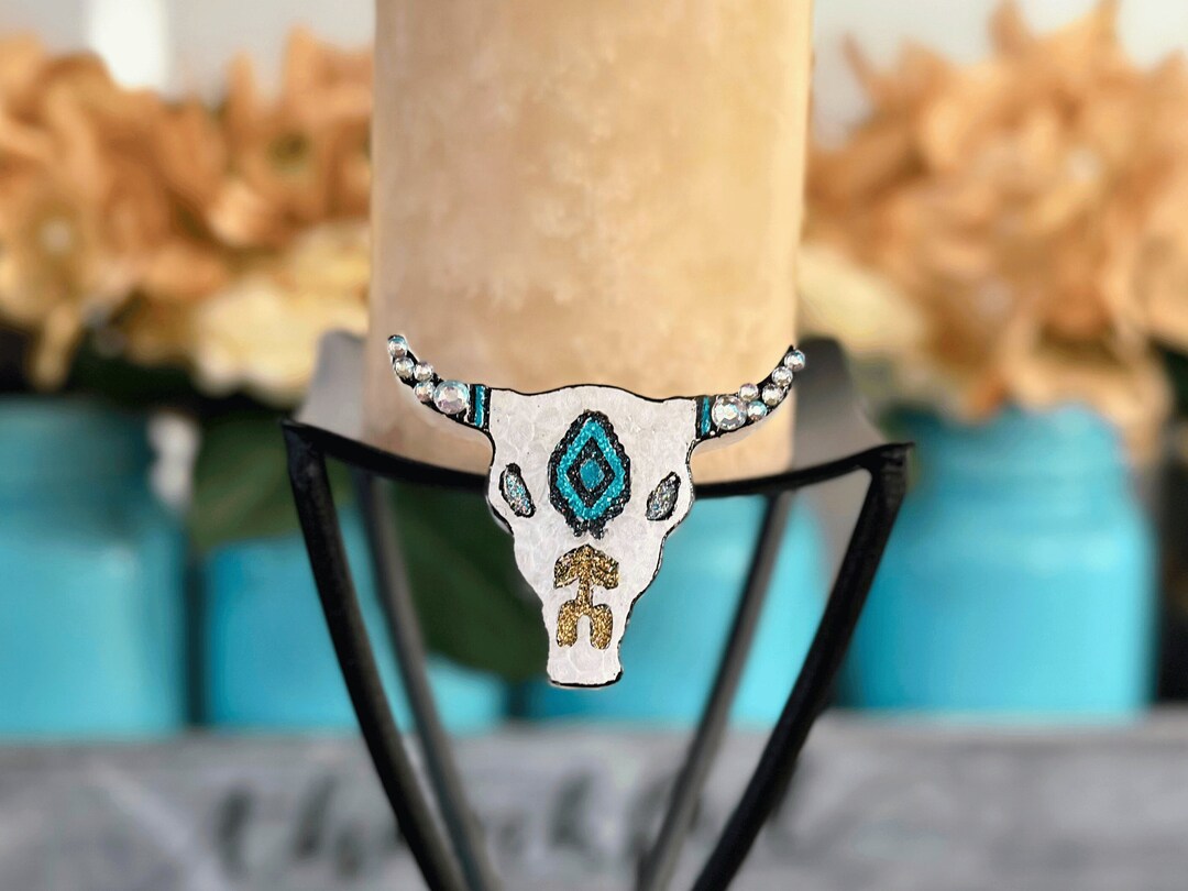 Handmade Aztec Bull Car Ventie, Custom Southwestern Car Freshener Charm, Aztec Room Decor ...