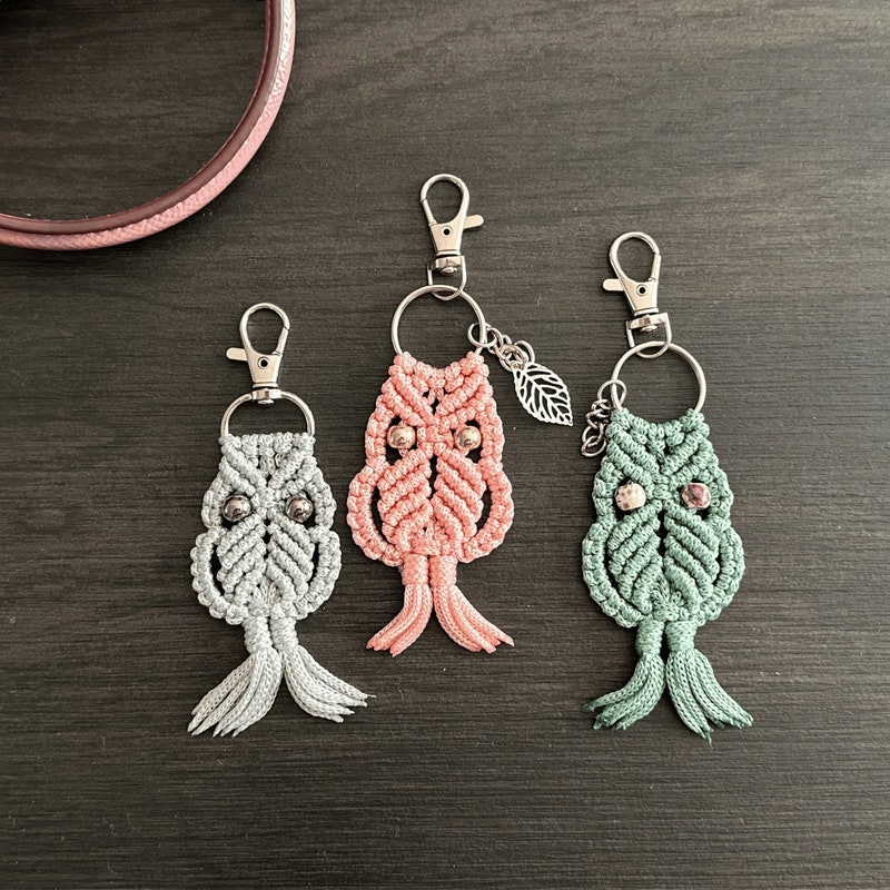 Owl Keychain - Etsy