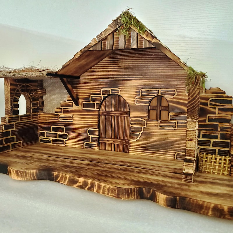 Wooden Creche - Etsy