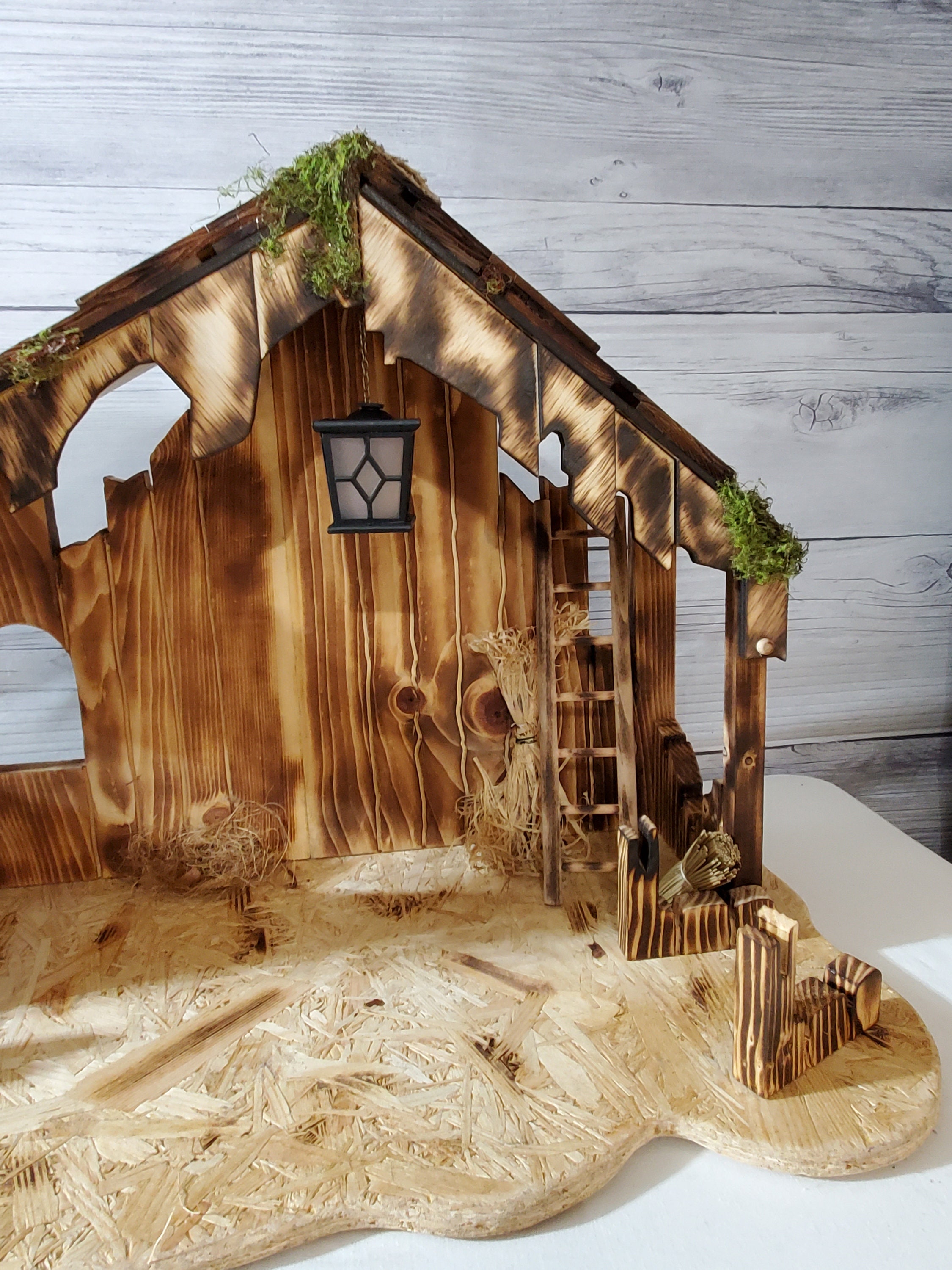 Nativity Manger stable for Nativitywood Nativity Stable - Etsy