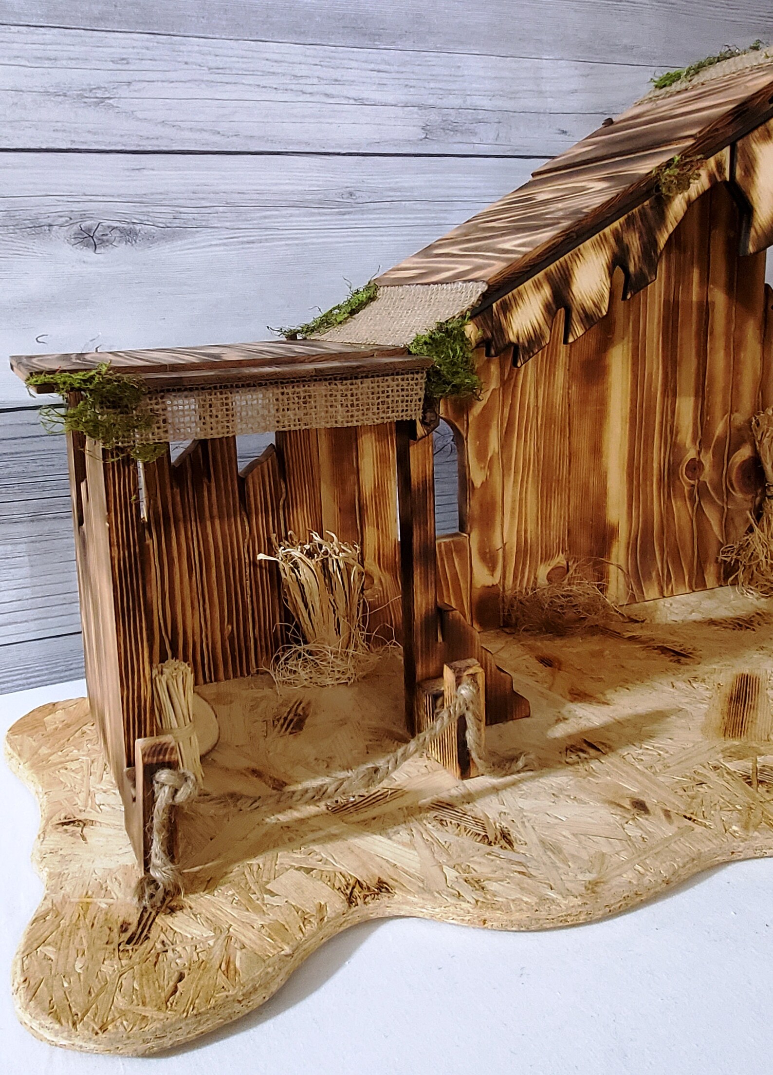 Nativity Manger stable for Nativitywood Nativity Stable - Etsy