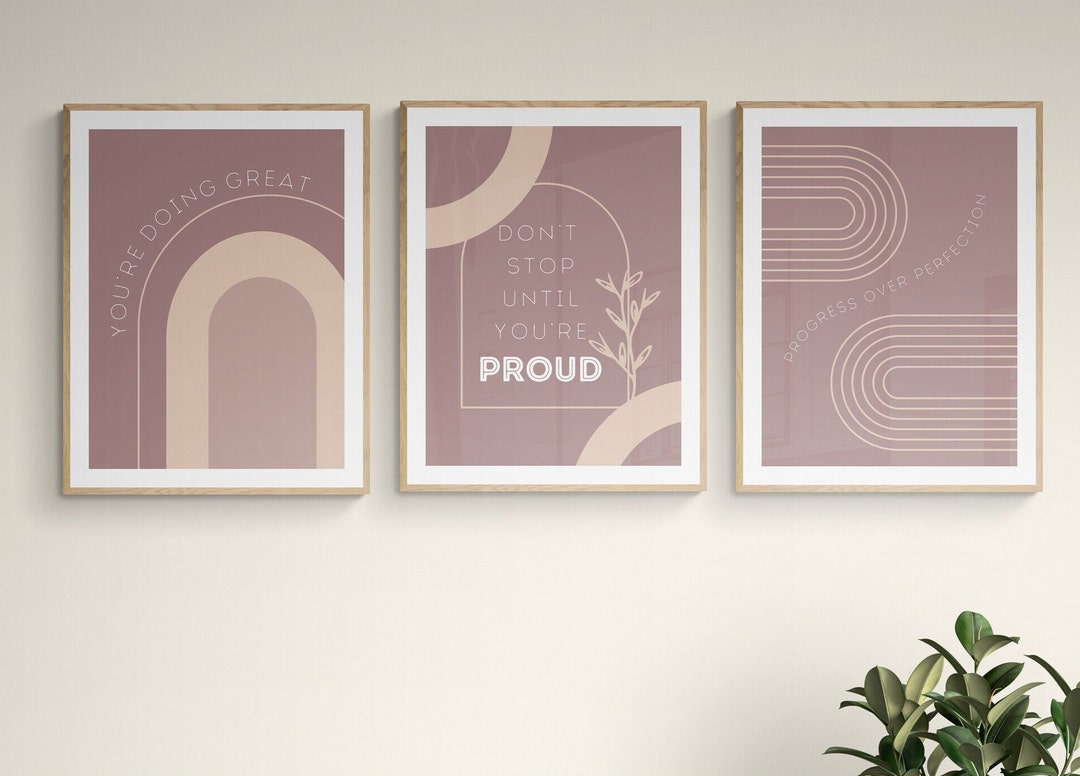 Minimalist Boho Inspirational Posters Bundle DIGITAL FILES (png, Jpg ...