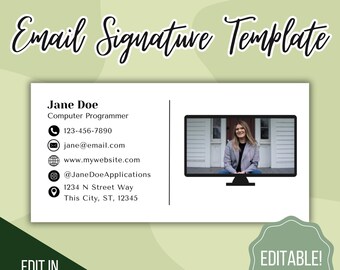 Bitmoji Teacher Email Signature - Etsy