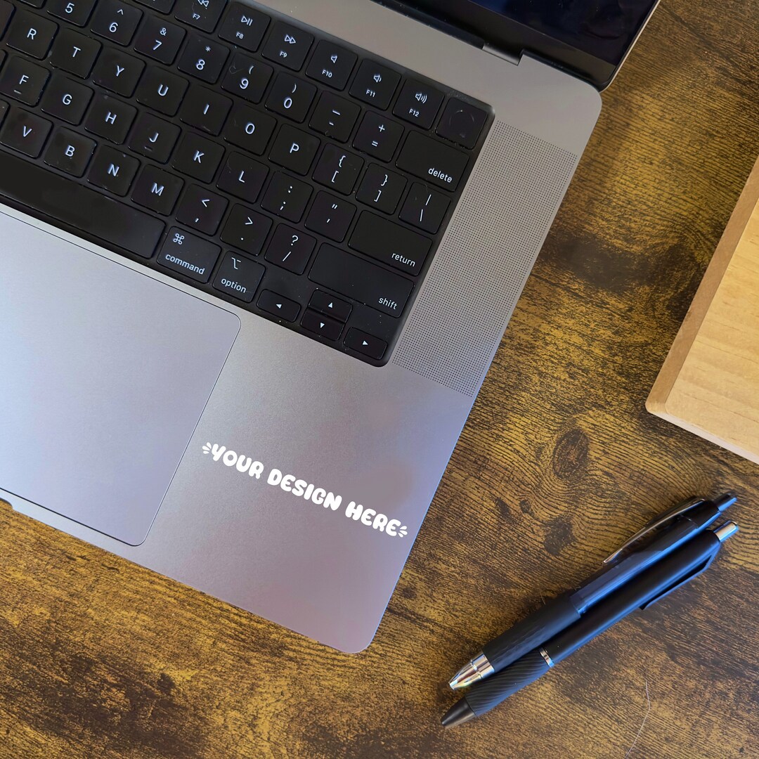 MacBook Laptop Sticker Mockup: Decal Design Display (digital JPG IMAGE ...
