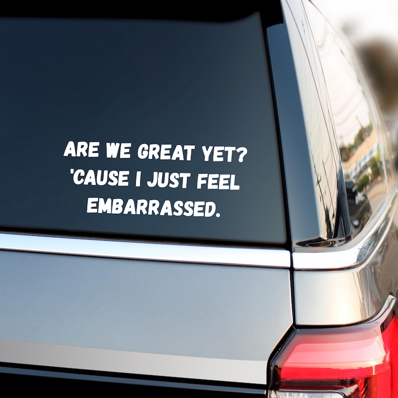 Are We Great yet Sticker - Etsy