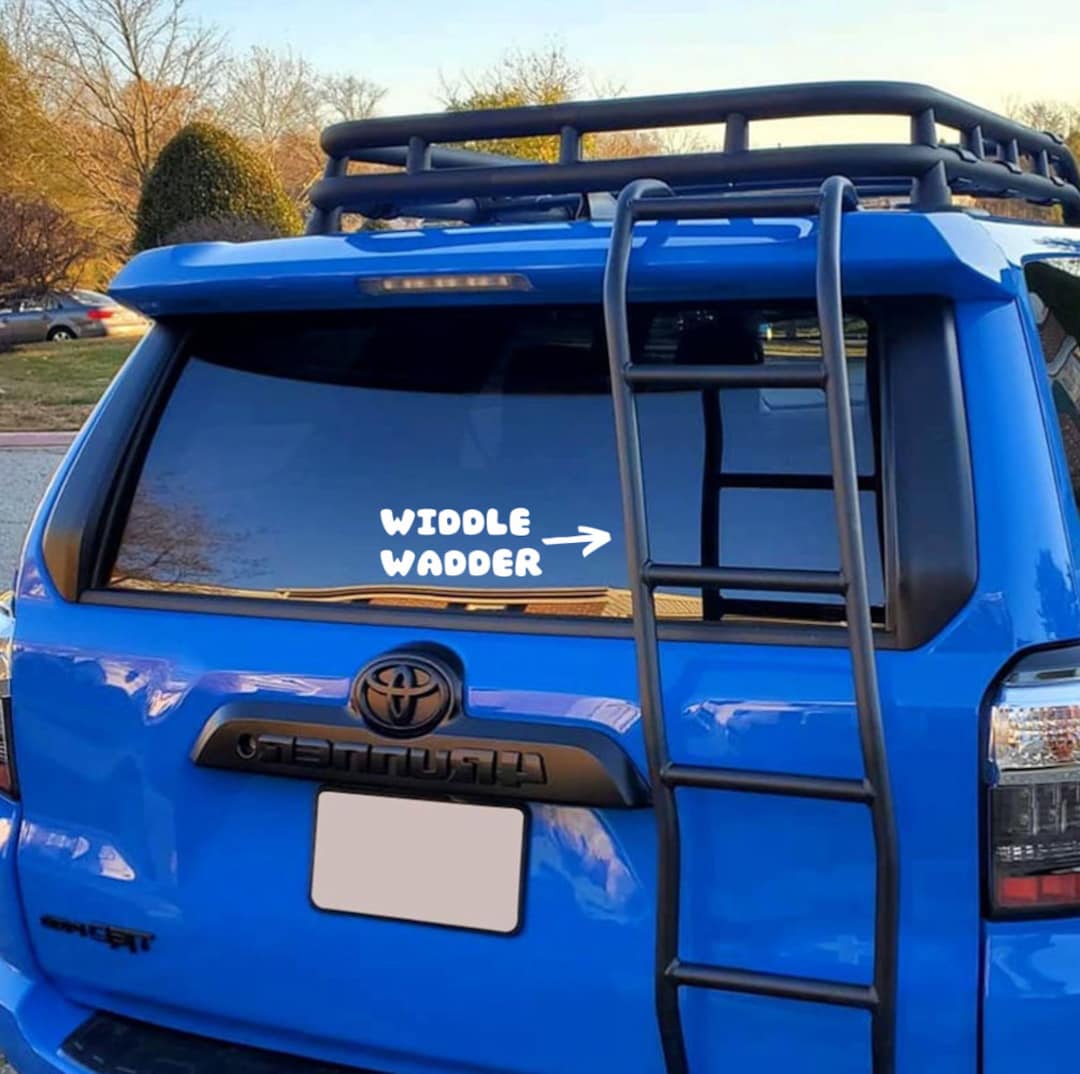 Widdle Wadder Decal, Funny Vinyl Waterproof Sticker, Little Ladder ...