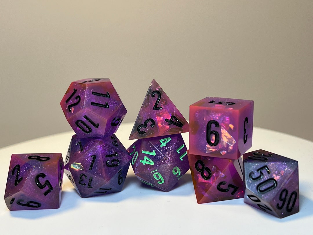 Handmade the Weave Sorcerer Wizard Mage Warlock Dice for RPG TTRPG ...
