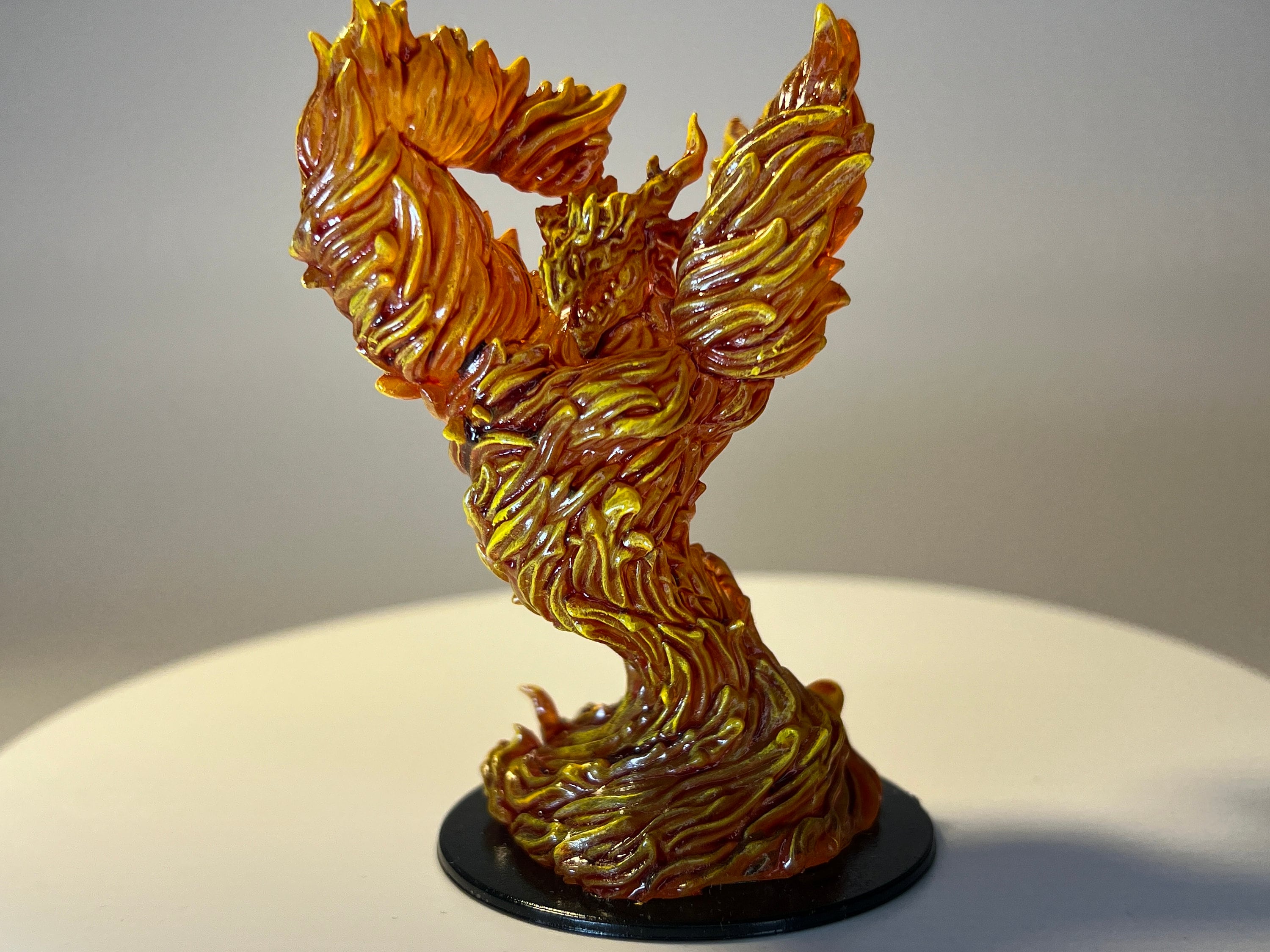 Animated Fire Breath Flame Elemental Painted Miniature Dungeons Dragons ...