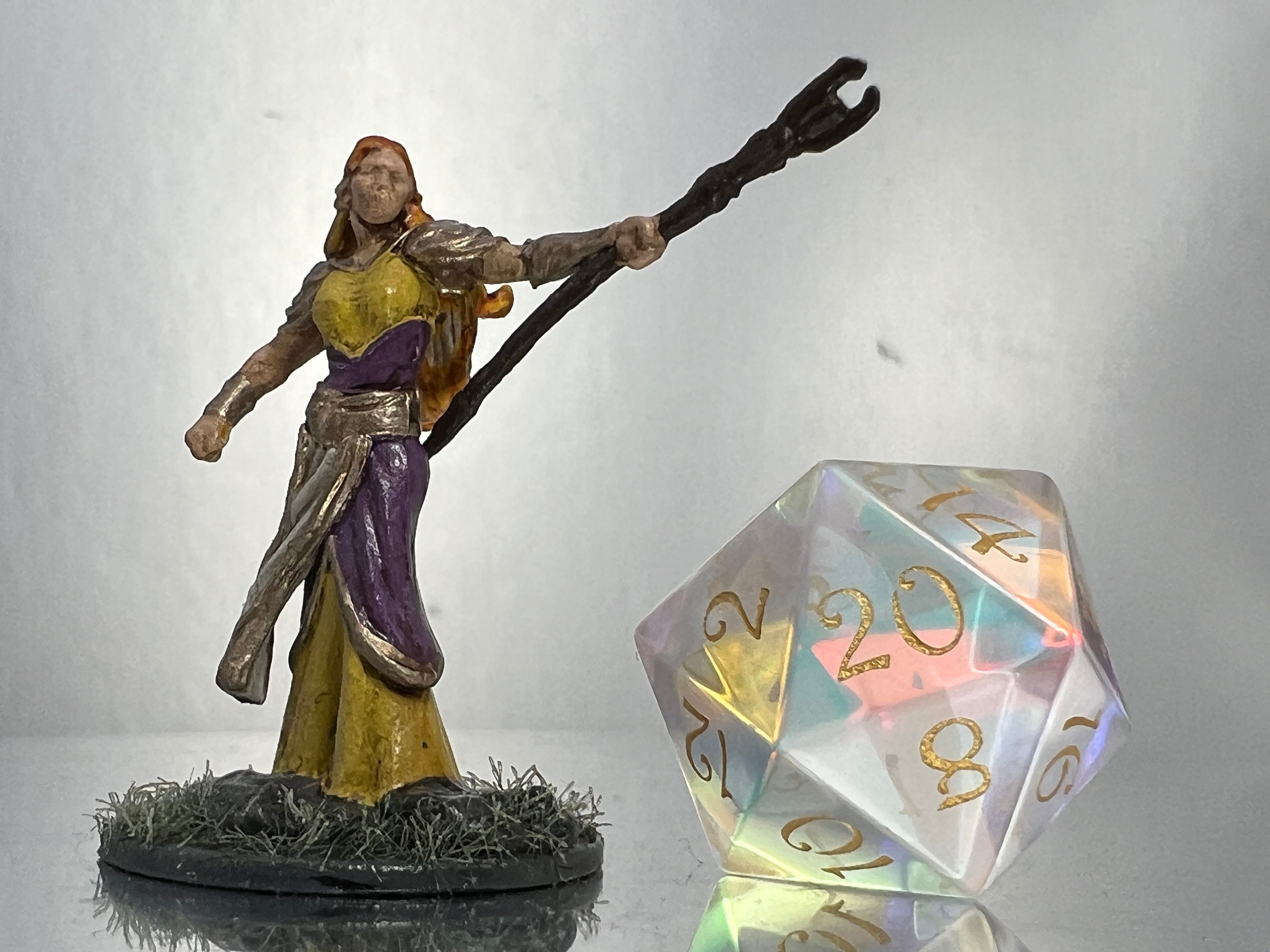 Female Elf Wizard Sorcerer Priest Mage Cleric Hand Painted - Etsy