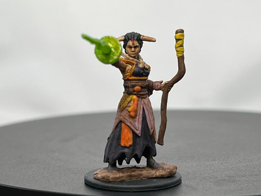 Female Human Warlock Sorcerer Mage Eldrich Hand Painted Miniature ...
