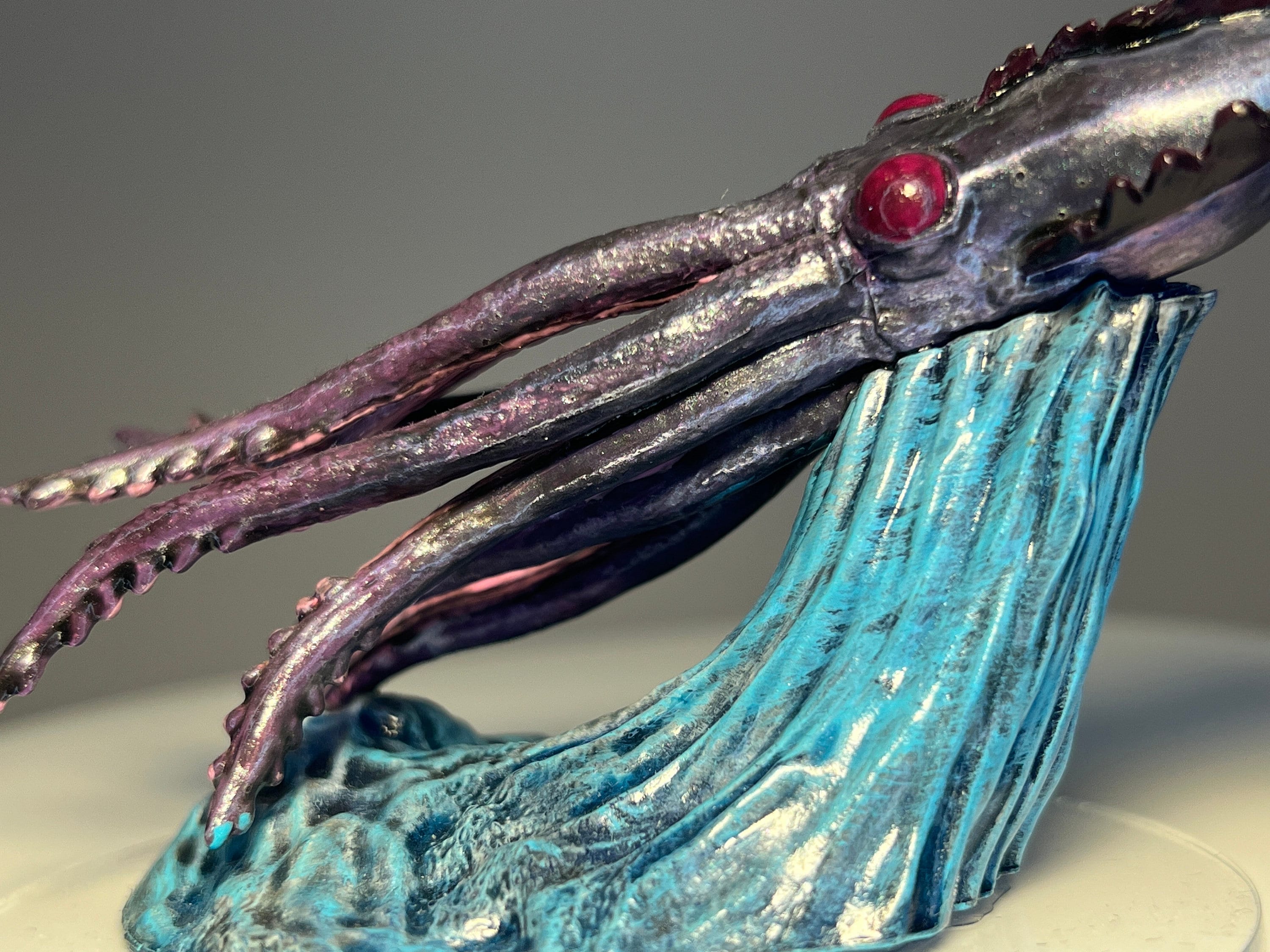 Juvenile Kraken Sea Monster Squid Painted Miniature Dungeons Dragons D ...