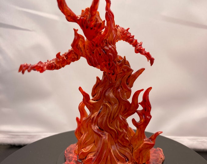 Huge Fire Elemental Lord Painted Miniature Dungeons Dragons D&D DND ...