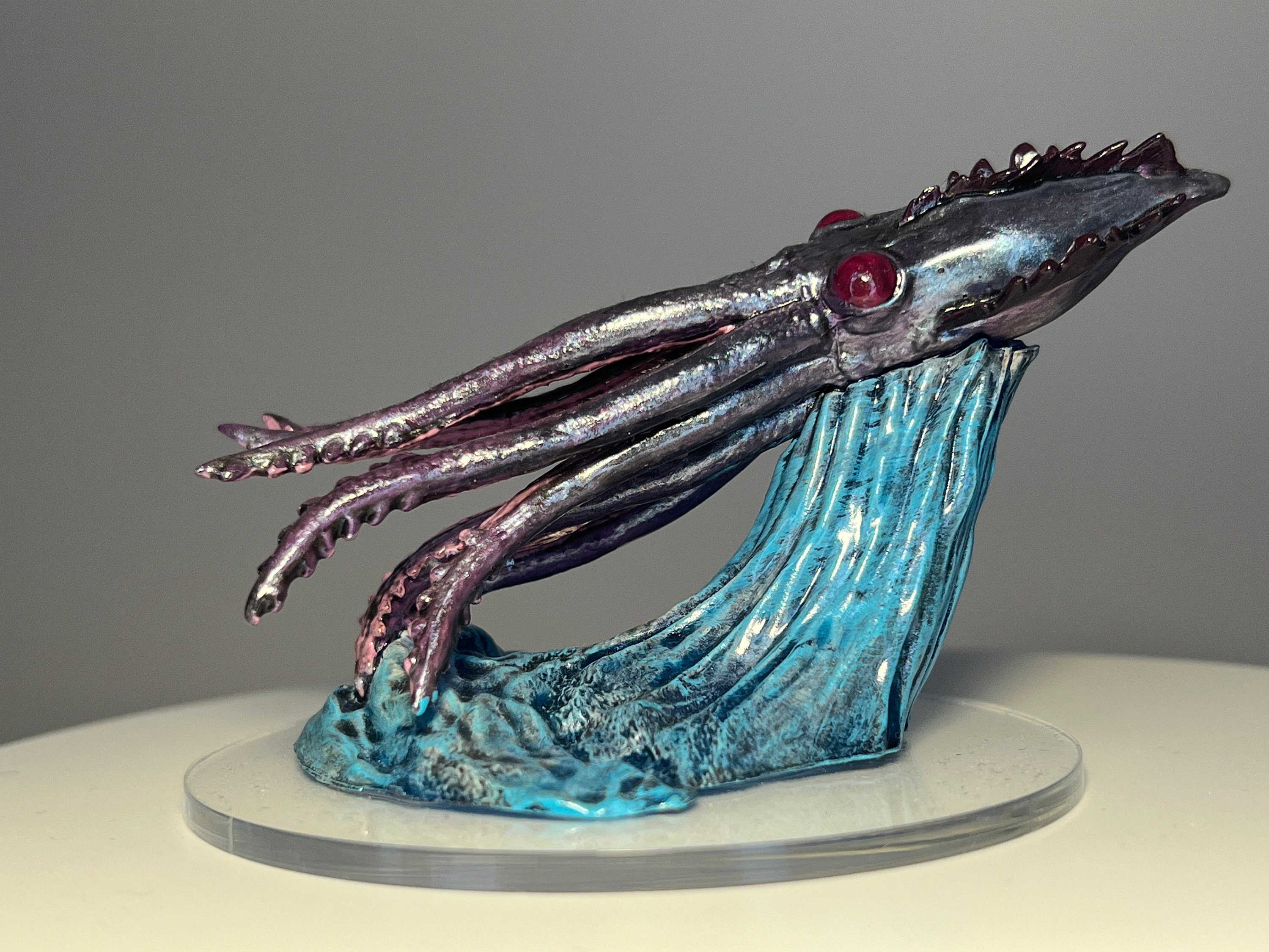 Juvenile Kraken Sea Monster Squid Painted Miniature Dungeons Dragons D ...